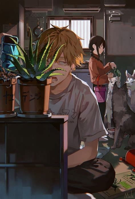 Не нажимай на снежинку ️ ️ ️ Chainsaw Character Art Angel And Devil