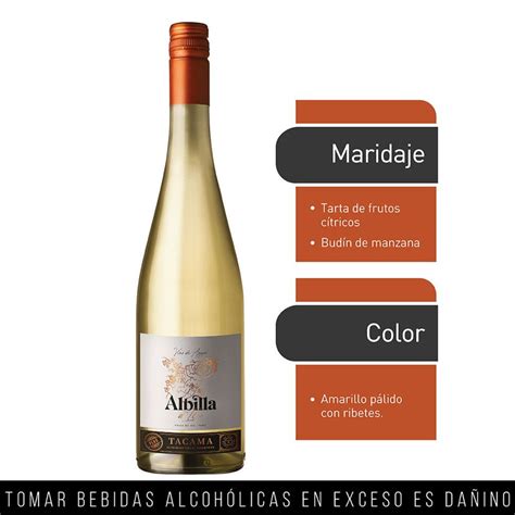 Vino De Aguja Blanco Albilla Tacama Albilla De Ica Botella 750ml Metro Pe