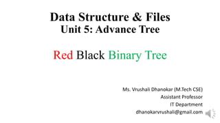 Red Black Tree In Data Structure Pptx