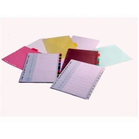 PVC A4 Size File Divider At 26 Piece In Mumbai ID 21310330830