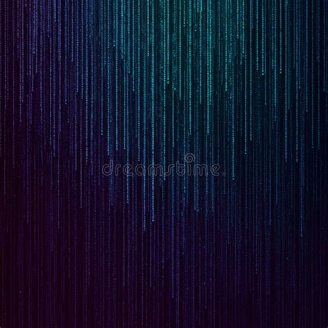 Vertical Columns Of Binary Code Cascade Downward Resembling Digital