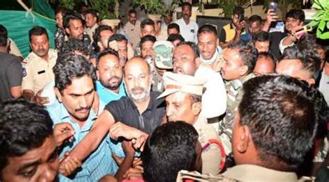 Paper ‘leak Telangana Bjp Chief Arrested Charged With Conspiracy