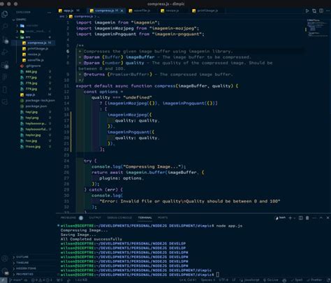 Isaac Wilson On Linkedin 40daysofcode Nodejs Codingjourney Coremodules Cli Imagecompression