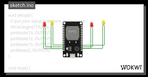 Trafficlight Wokwi Esp32 Stm32 Arduino Simulator