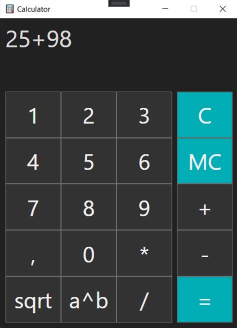 GitHub PaulinaCzapla Calculator Simple Calculator Implemented Using WPF Framework