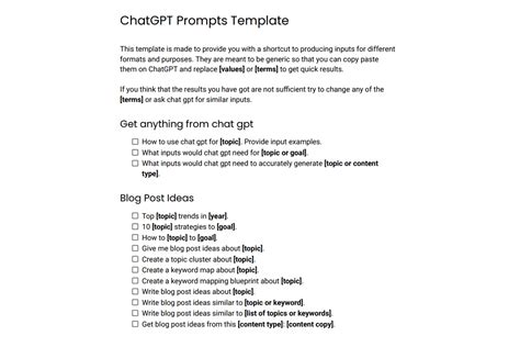 ChatGPT Prompts Template AwakeTake