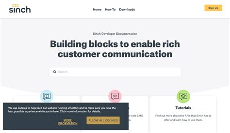 Sinch Api Developer Docs Apis Sdks And Auth Api Tracker