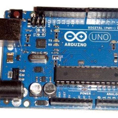 Arduino Uno R3 With Expansion Board And Placed Electronics Components