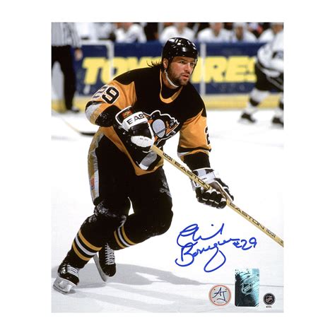 Aj Sports Phil Bourque Autographed Pittsburgh Penguins 8x10 Photo