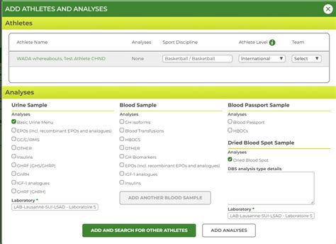 creating a testing order adams help center