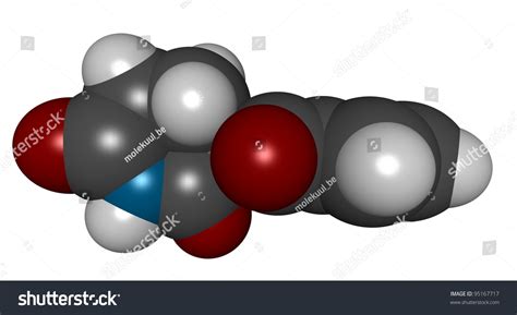 Thalidomide Birth Defect Causing Drug Molecule Stock Illustration