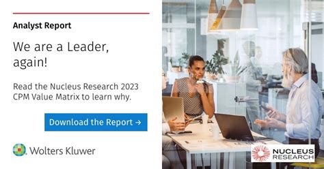 Mayssa Ferhi On Linkedin Nucleus Research 2024 Cpm Value Matrix Cch Tagetik Is Leader