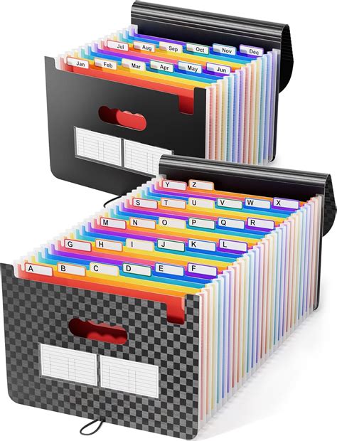 Amazon Com ABC Life Pockets Accordion File Organizer Pockets Monthly Bill Receipt