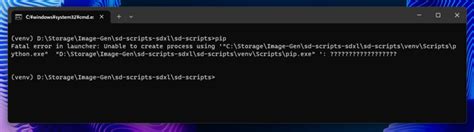 Pythonの仮想環境のディレクトリ位置を変更後 Pipやaccelerate コマンドを実行すると Fatal Error In Launcher Unable To Create