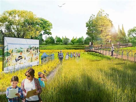 现代乡村田园综合体景观 稻田艺术 研学体验效果图欣赏 【知末效果图】 花瓣网