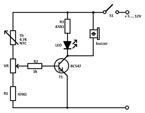 Heat Sensor Circuit ElectroSchematics