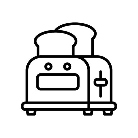 Premium Vector Toaster Icon Vector Design Template In White Background
