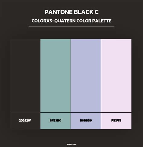 Pantone Black C Color Palettes