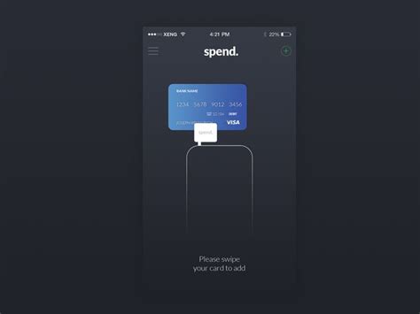 Swipe To Add Card Flat Design Illustration Interactive Design Ads