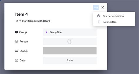 Itemcard Create Feature Feature Requests Api And Apps Framework Monday Community Forum