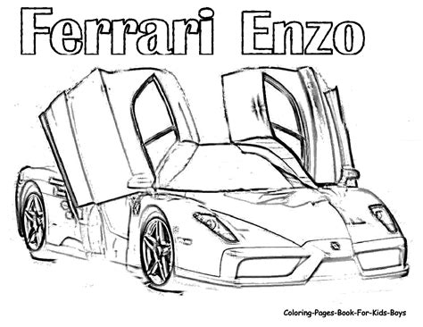 Ferrari Coloring Pages Coloring Home