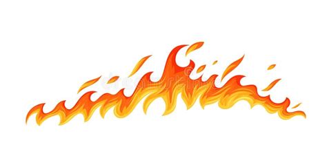 Flaming Border On Black Stock Illustration Illustration Of Igniting