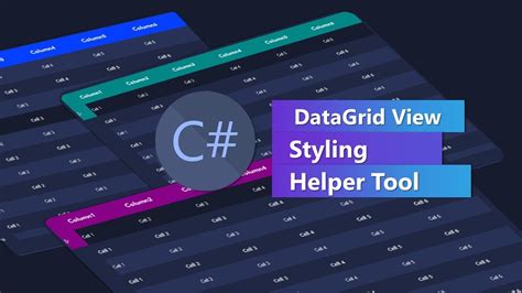 Easy Datagridview Styling Free Helper Tool Youtube