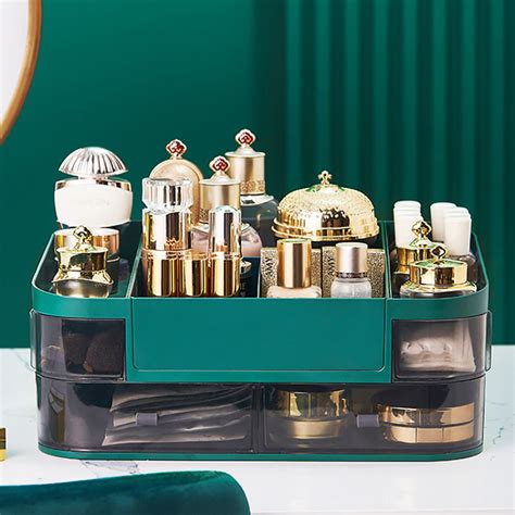 풀커버링 투톤 화장품 정리함 정리대 트레이 화장대정리함 립스틱정리함 아크릴 향수 진열대