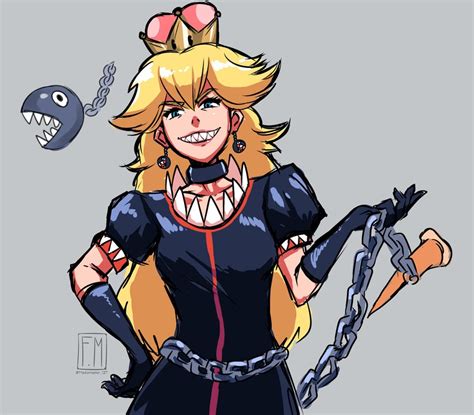 Chain Chomp And Princess Chain Chomp Mario And More Drawn By Mediamaster Danbooru