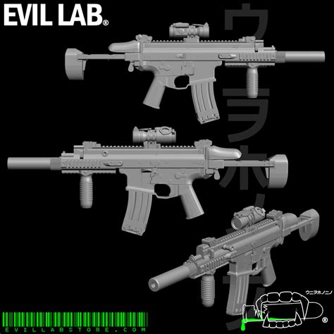 Stl File Fn Scar Sc V3 Scale 1 12 🔫 ・3d Print Object To Download・cults