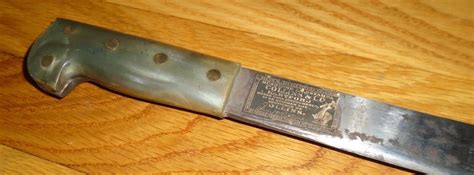Antique Collins Sword Machete Circa 1900 Nos W Original Label