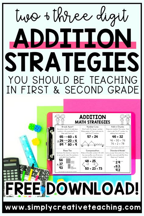 Addition Math Strategies Every 2nd Grader Should Know Simply Creative