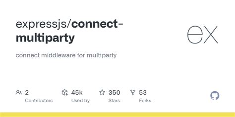 Github Expressjsconnect Multiparty Connect Middleware For Multiparty