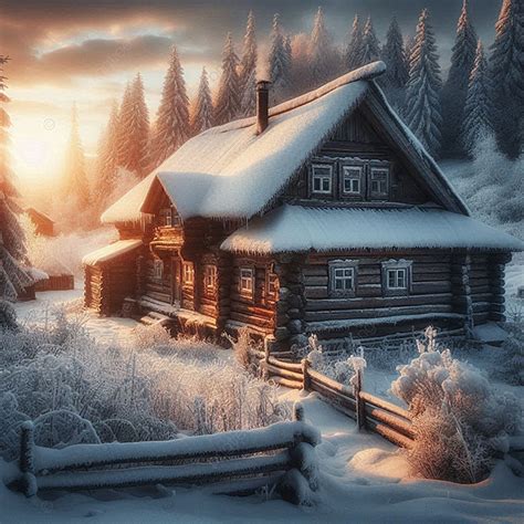 Small Log Building Cabin Background Cabin Log Building Art Background Image And Wallpaper For