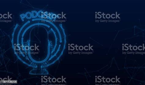 팟캐스트 스케치 아이콘입니다 배지 아이콘 스탬프 로고 플렉서스 아이콘 벡터 스톡 일러스트레이션 Theatrical