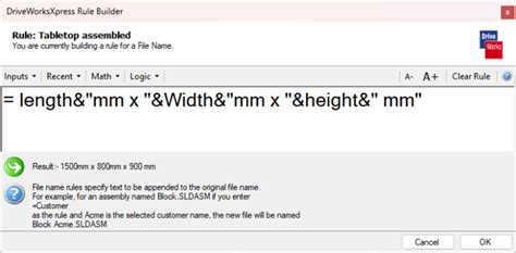 Getting Started With DriveWorksXpress Engineers Rule