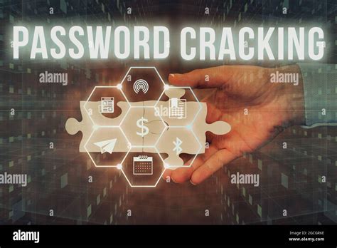 Hand Writing Sign Password Cracking Business Concept Measures Used To