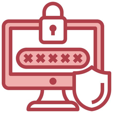 Password Surang Red Icon