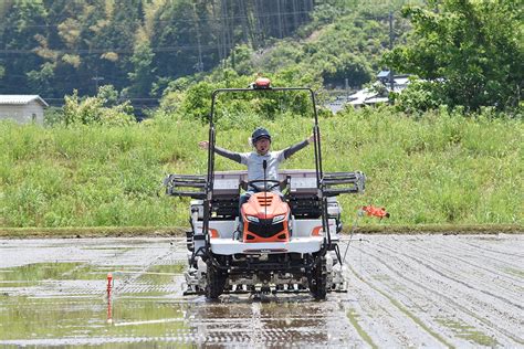 スマート農業で鉄コーティングもみの田植えを行いました JA晴れの国岡山
