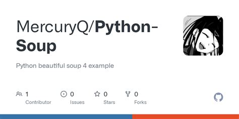 Github Mercuryq Python Soup Python Beautiful Soup 4 Example