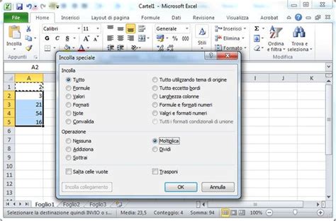 come moltiplicare in excel salvatore aranzulla