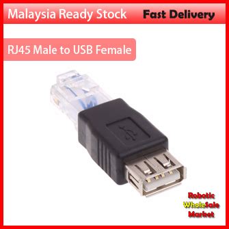 Ethernet Rj Male To Usb Female Connector Converter Adapter Shopee Malaysia