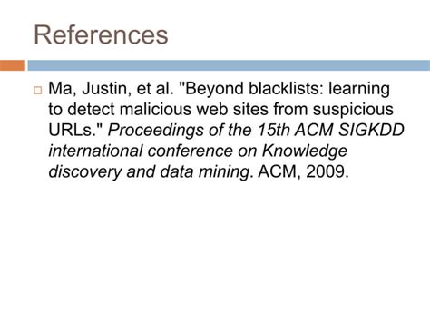 malicious url detection using machine learning ppt