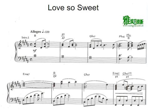 Arashi 嵐 Love So Sweet钢琴谱