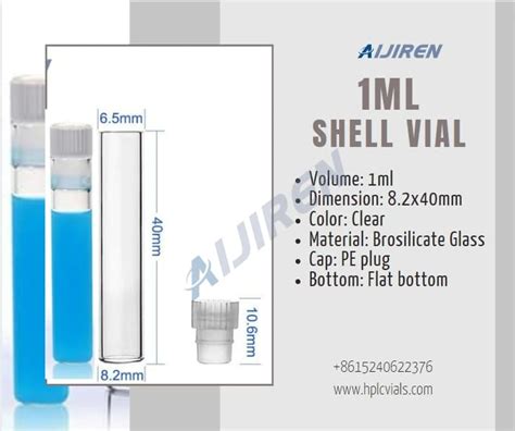 Lab Use 1ml Shell Vial Aijiren Vials For Hplcgc