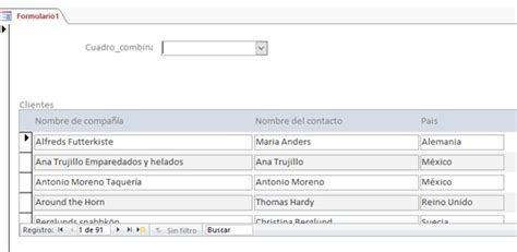 Cargar Registro En Formulario Access Según Valor Campo Subformulario