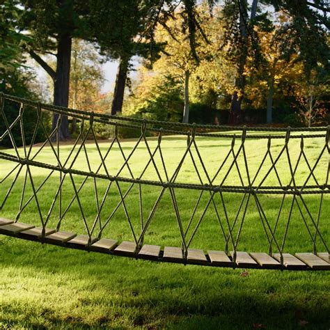 Suspended Fixed Beam And Log Rope Bridge Types Across Rivers Lakes