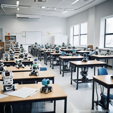 Robots In Ai Classroom Stable Diffusion Online