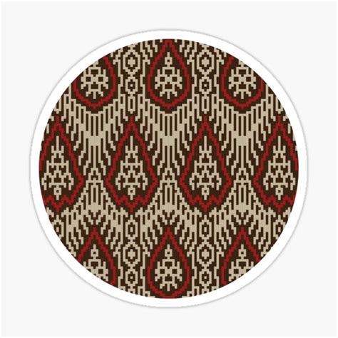 Ethnic Filipino Tribal Pattern Tinalak 2 Sticker For Sale By Cbgl Redbubble