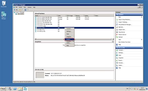 Migrate Virtual Machine Manually Between Hyper V Hosts